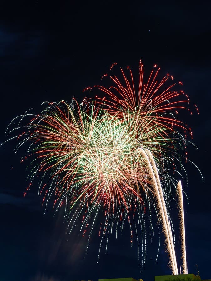 Fireworks at the Final Party V Stock Photo - Image of movement, blaze ...