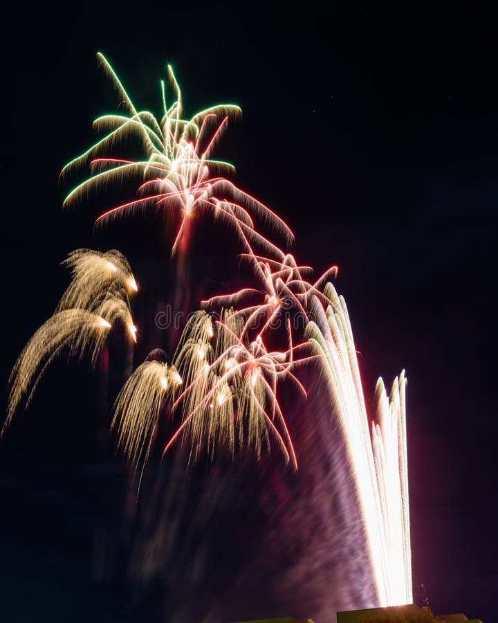 Fireworks at the Final Party VI Stock Image - Image of glowing, glitter ...