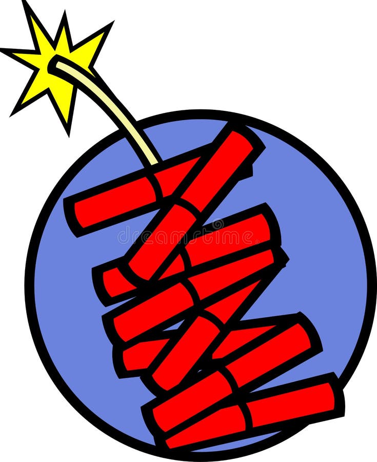 Dynamite or Fireworks Vector Illustration Stock Vector - Illustration ...