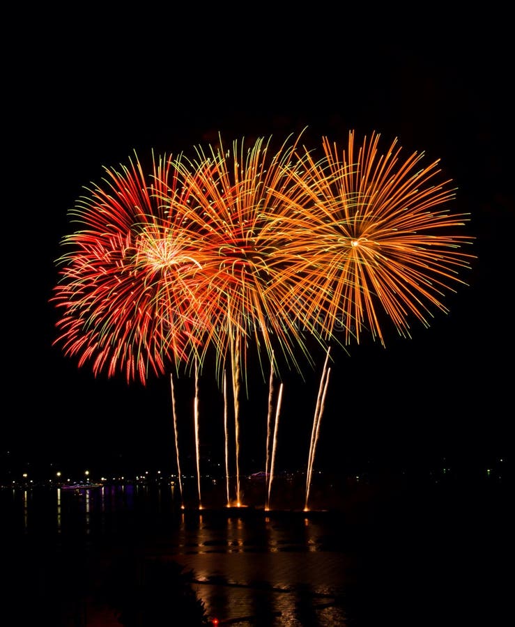 Fireworks stock image. Image of fireworks, night, fire - 49947413