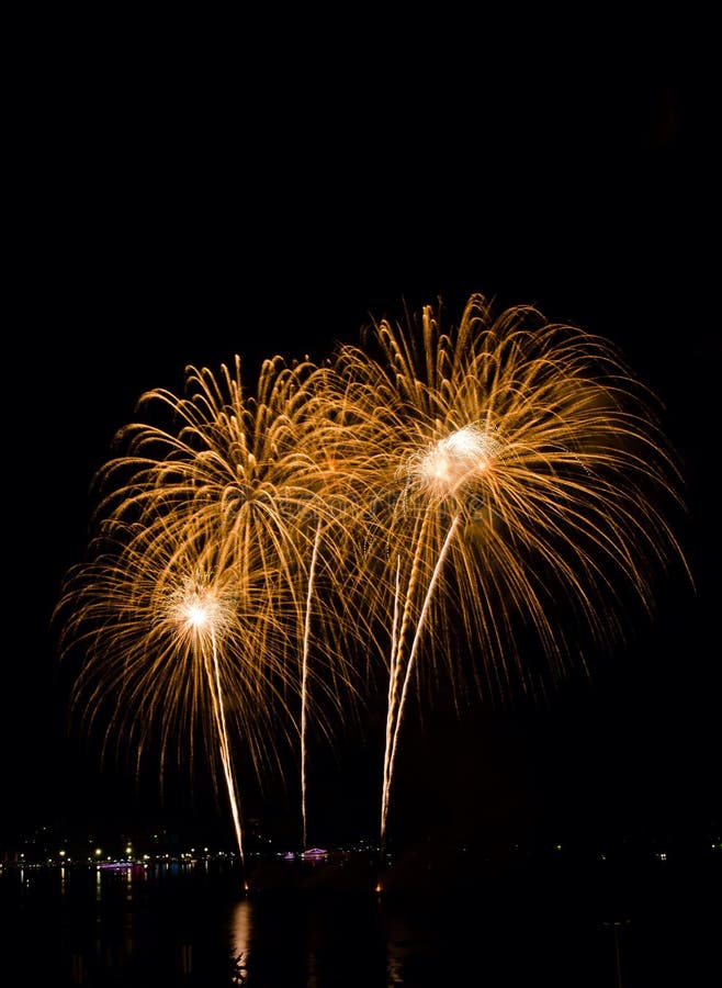 Fireworks stock image. Image of light, fire, reflection - 49947743