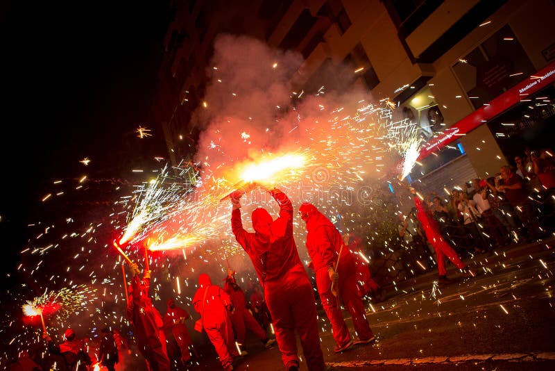 Fireworks, fire and smoke editorial photography. Image of galaxy ...