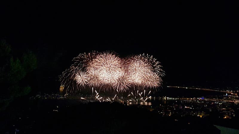 Fireworks stock photo. Image of party, fireworks, night - 158165816