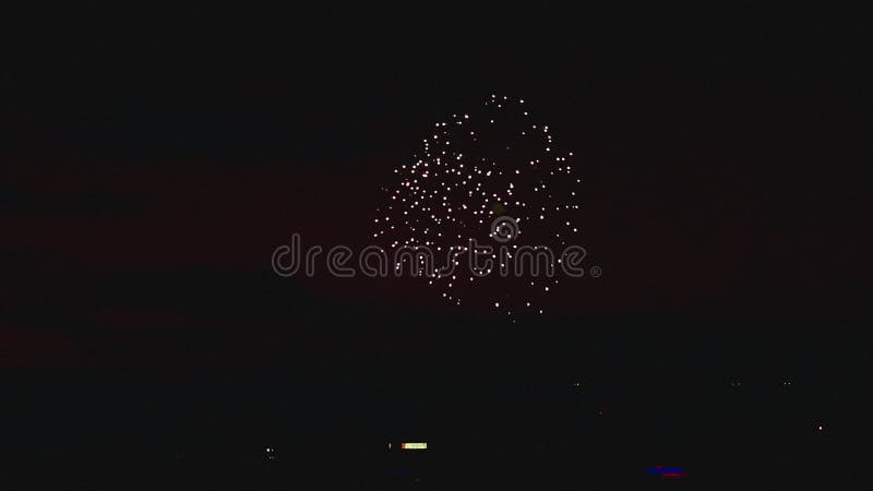 Fireworks Flashing in the Night Sky Stock Video - Video of festival ...