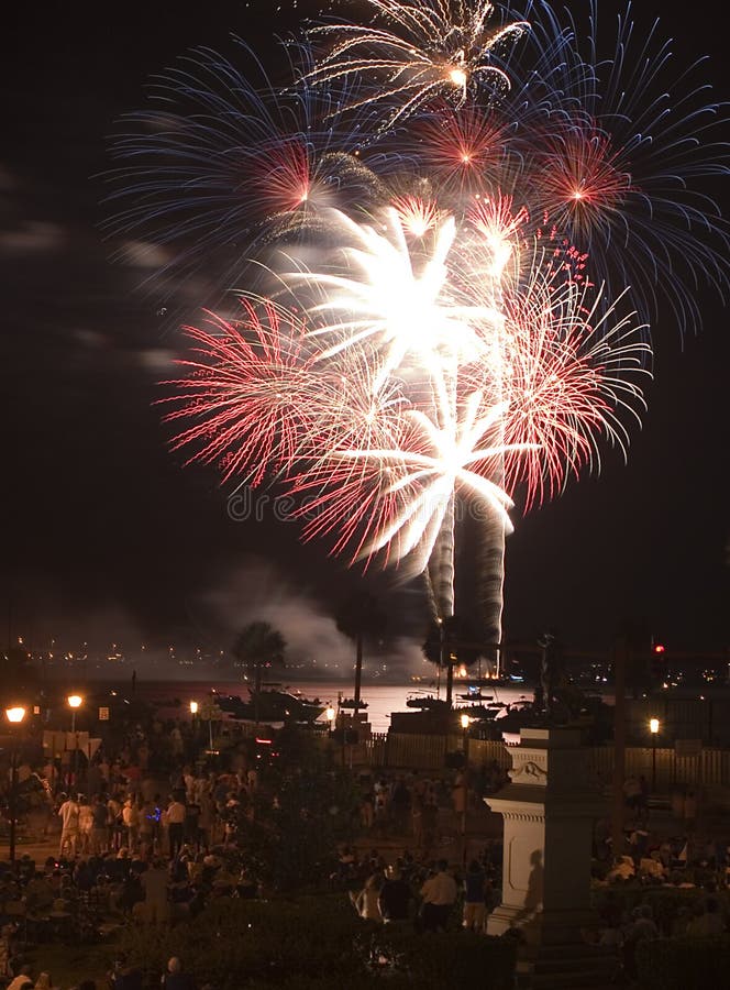Fireworks Four stock image. Image of july, fourth, explosion - 1516899