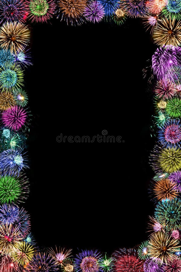 Fireworks frame stock image. Image of frame, illuminated - 20194311