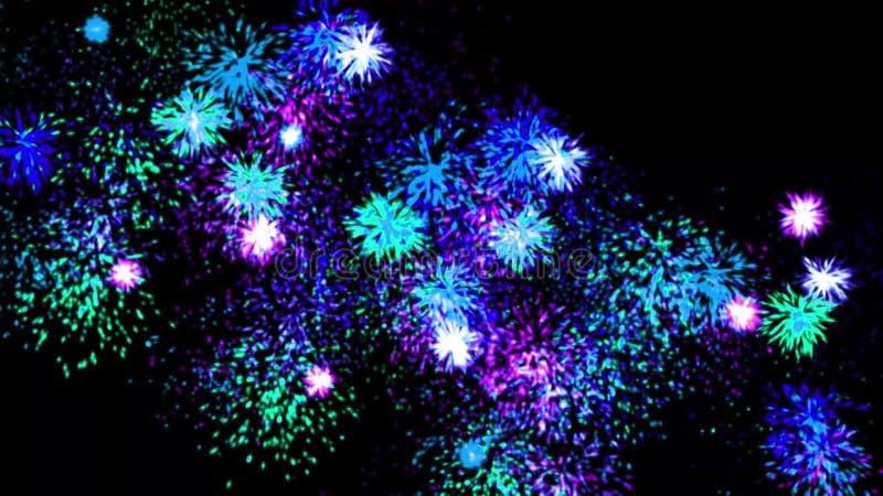 Fireworks Glitter Particles Animation Motion Graphics Stock Video ...