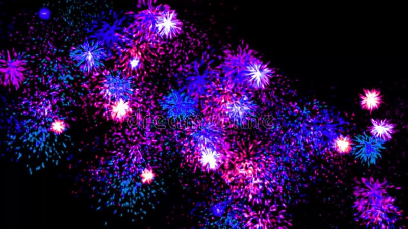 Fireworks Glitter Particles Animation Motion Graphics Stock Video ...