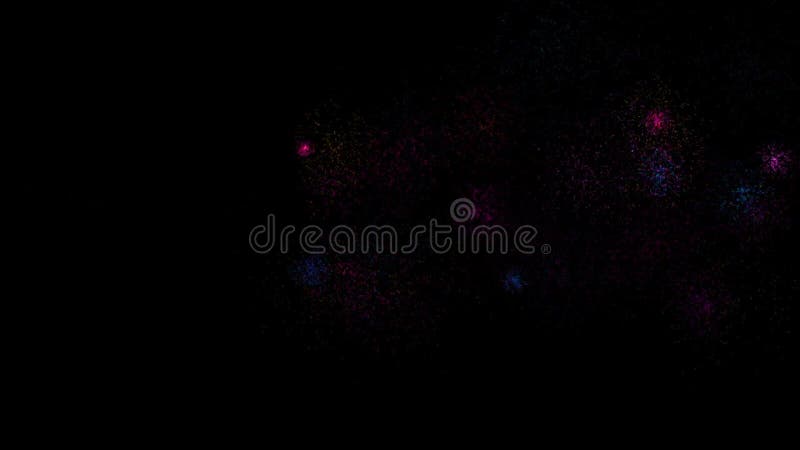 Fireworks Glitter Particles Animation Motion Graphics Stock Footage ...
