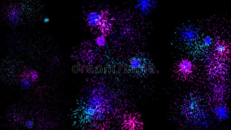 Fireworks Glitter Particles Animation Motion Graphics Stock Video ...