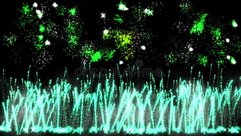 Fireworks Glitter Particles Animation Motion Graphics Stock Footage ...