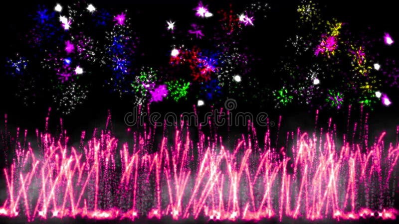 Fireworks Glitter Particles Animation Motion Graphics Stock Video ...