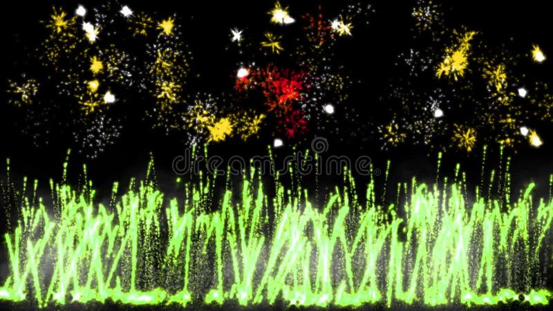 Fireworks Glitter Particles Animation Motion Graphics Stock Footage ...