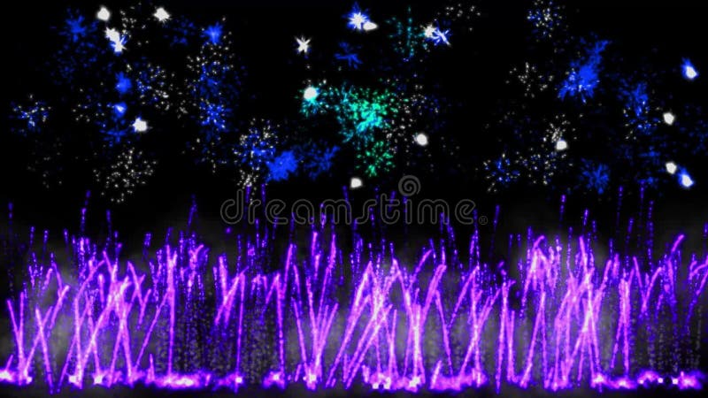 Fireworks Glitter Particles Animation Motion Graphics Stock Footage ...