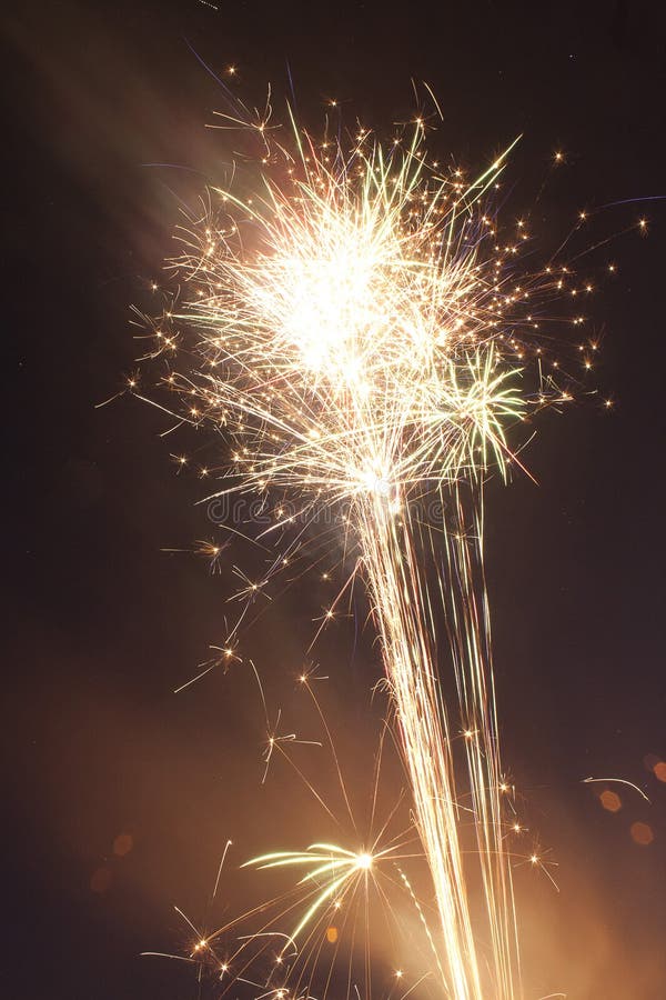 Fireworks stock image. Image of celebration, yellow, night - 32168835