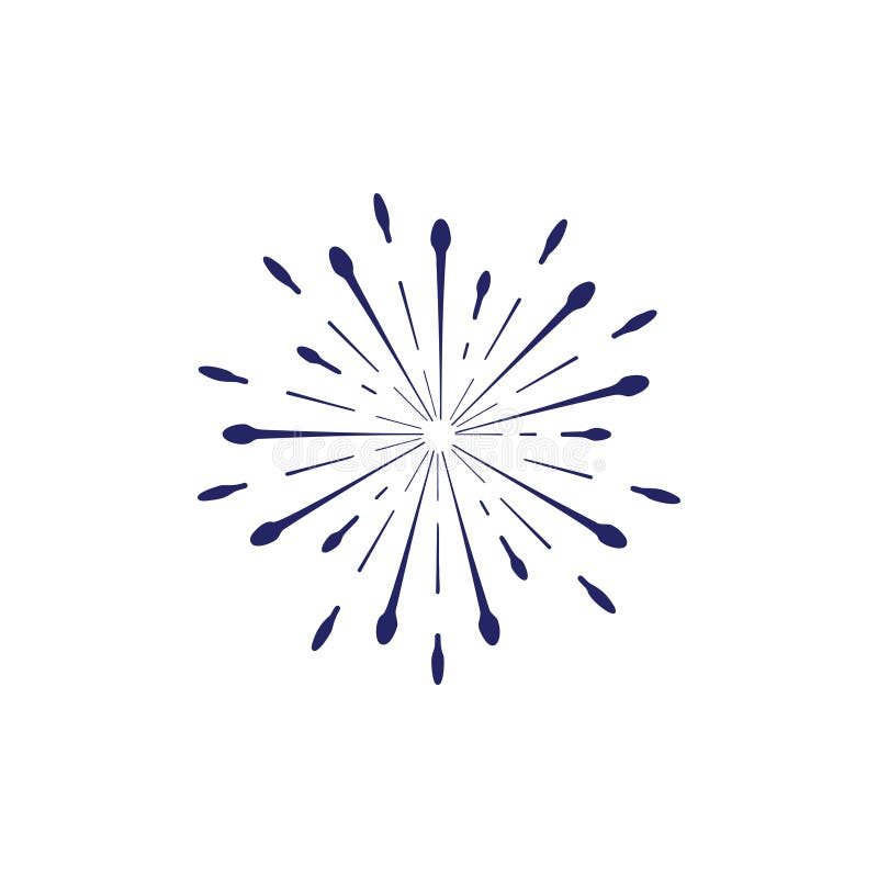 Fireworks Graphic Design Template Vector Isolated Stock Vector ...