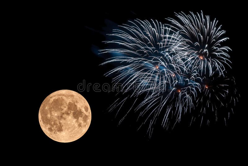 Fireworks stock image. Image of full, night, glitter - 160113597