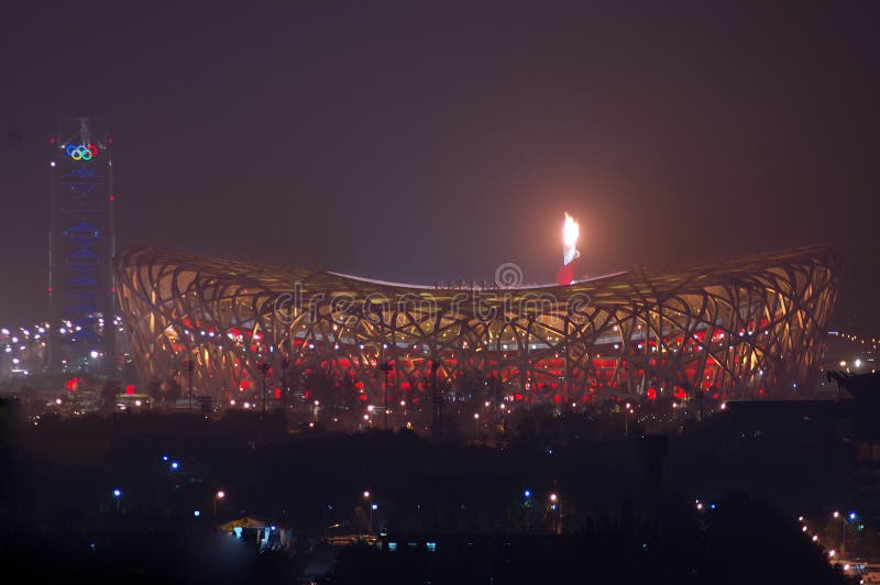 Fireworks Highlight Beijing Olympics Opening Cerem Editorial ...