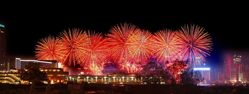 Festive New Year S Fireworks.tropical Island Stock Photo - Image of ...
