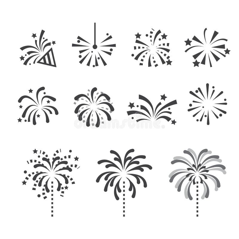 Fireworks icon stock vector. Illustration of abstract - 47615236