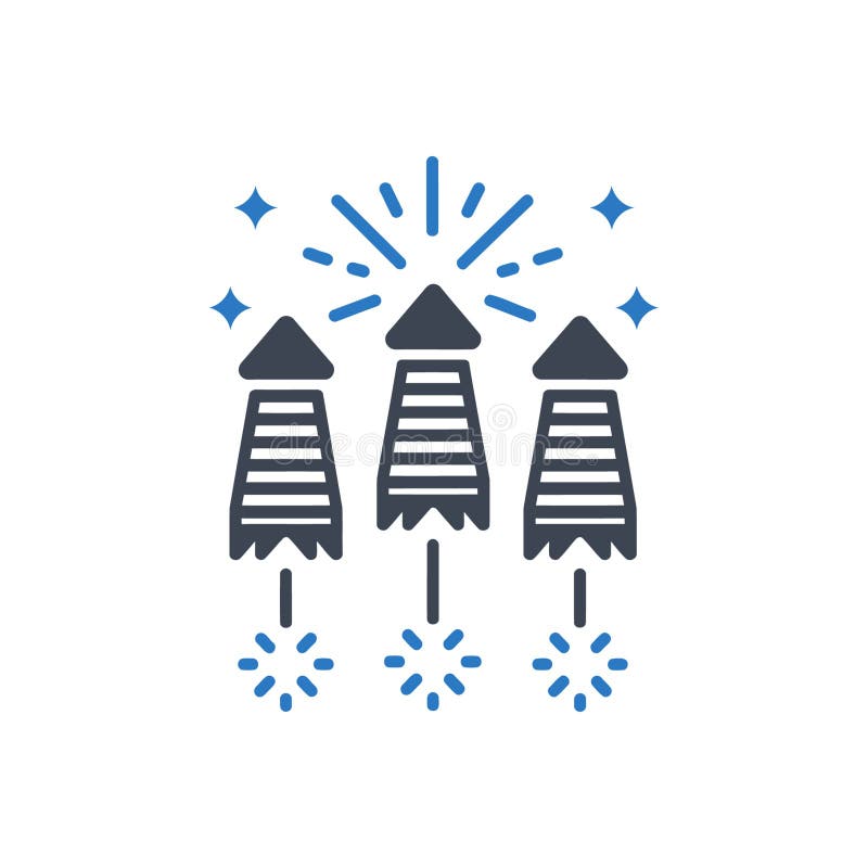 Fireworks Icon stock vector. Illustration of festival - 361729524