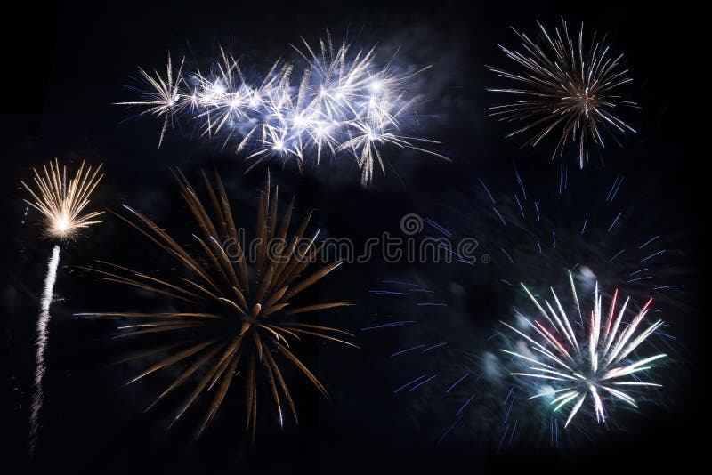 Fireworks Isolated stock image. Image of flashing, flash - 43061809
