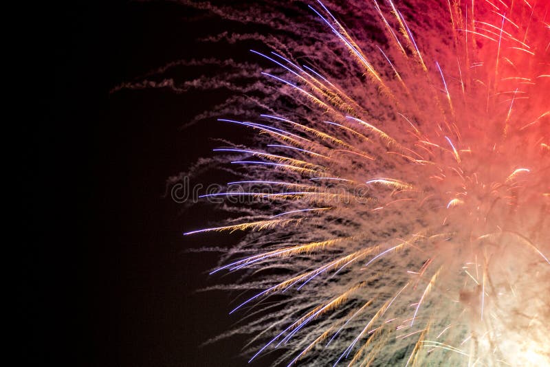Fireworks light color stock photo. Image of white, shades - 110736294