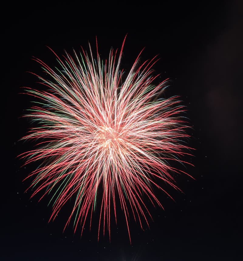 Fireworks light up the sky stock image. Image of orange - 66828717