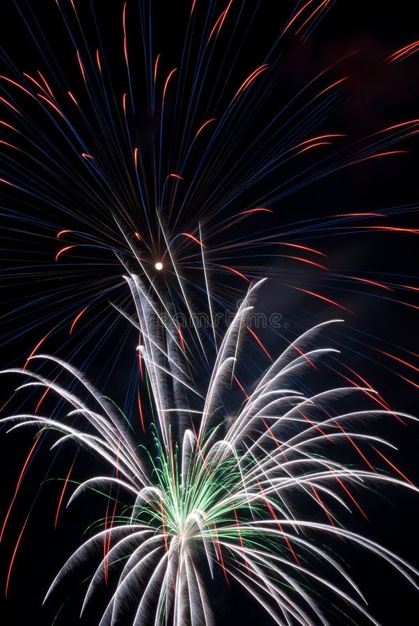 Fireworks Light Up the Sky with Dazzling Display Stock Photo - Image of ...