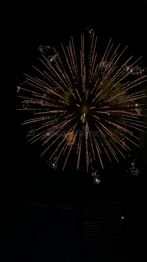 Fireworks Light Up the Sky with Dazzling Display. Stock Image - Image ...