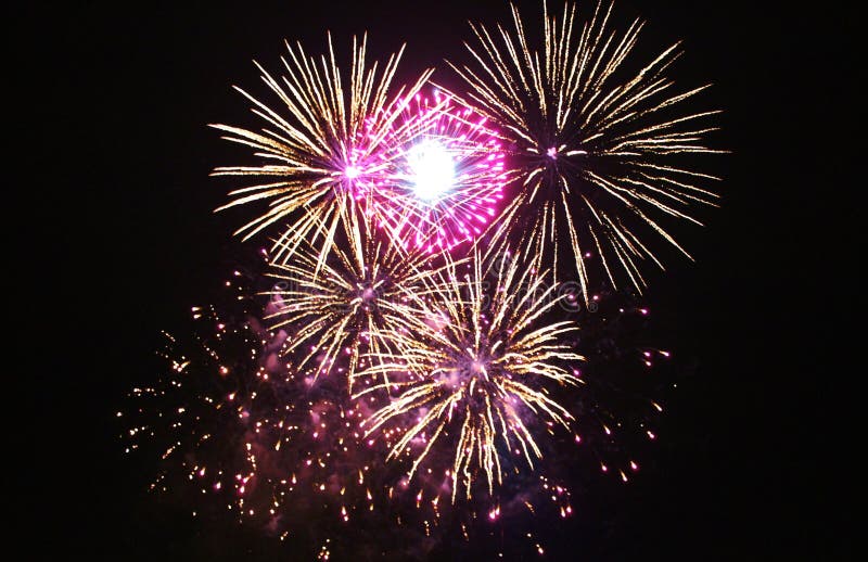 Fireworks Light Up the Sky with Dazzling Display Stock Image - Image of ...