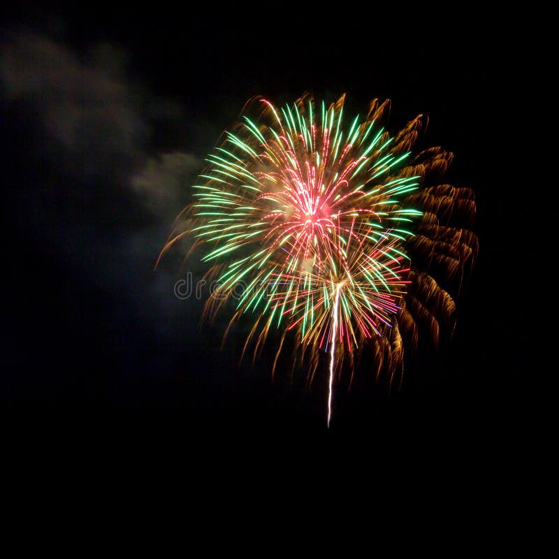 Fireworks light up the sky stock image. Image of exploding - 98232493