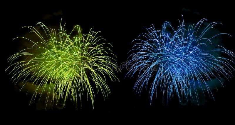 Fireworks Lighting Up The Sky Stock Photo - Image of party, colourful ...