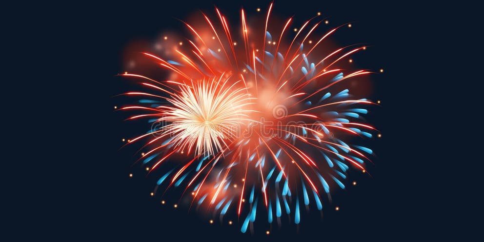 Fireworks Lit Up in the Sky Stock Image - Image of event, colors: 373464849