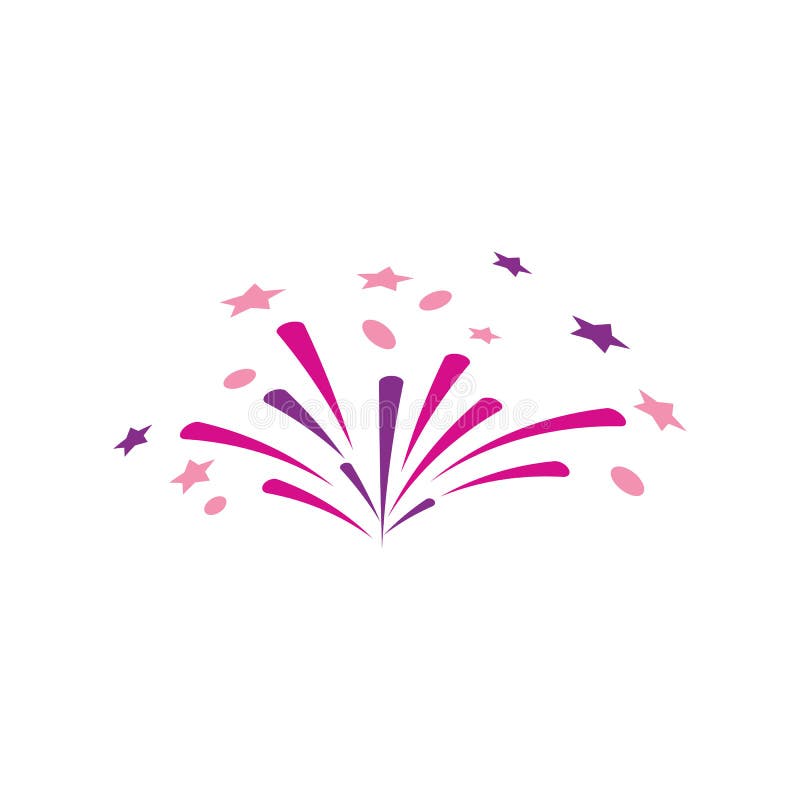 Fireworks Logo Template Vector Symbol Stock Vector - Illustration of ...