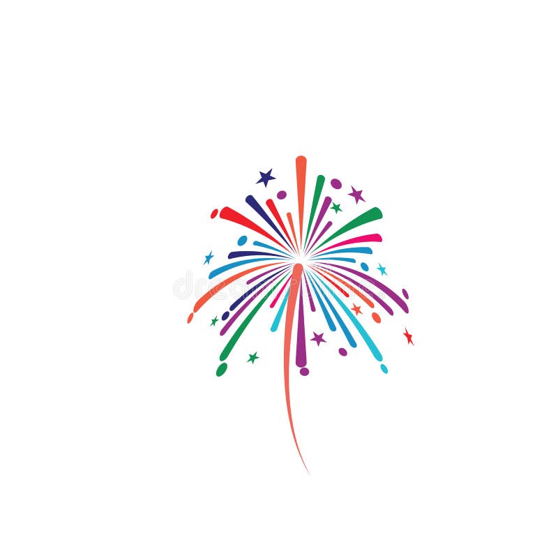 Fireworks Logo Template Vector Symbol Stock Vector - Illustration of ...