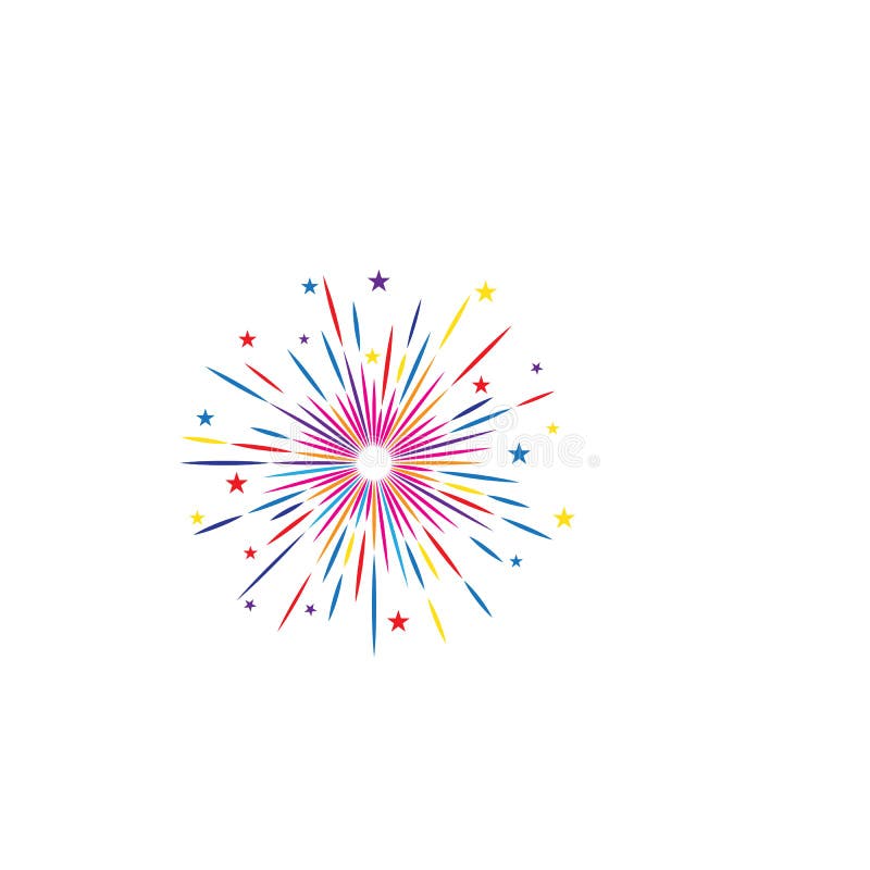 Fireworks Logo Template Vector Symbol Stock Illustration - Illustration ...
