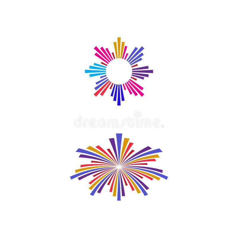 Fireworks Logo Template Vector Symbol Stock Illustration - Illustration ...