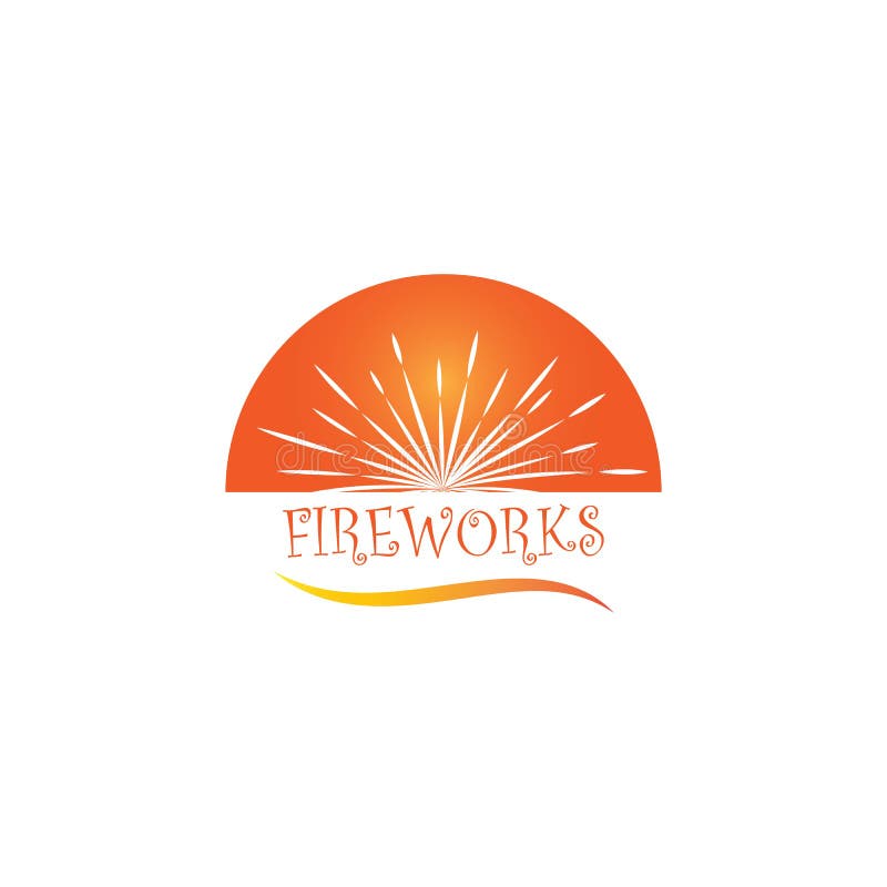 Fireworks logo vector stock illustration. Illustration of event - 173983504