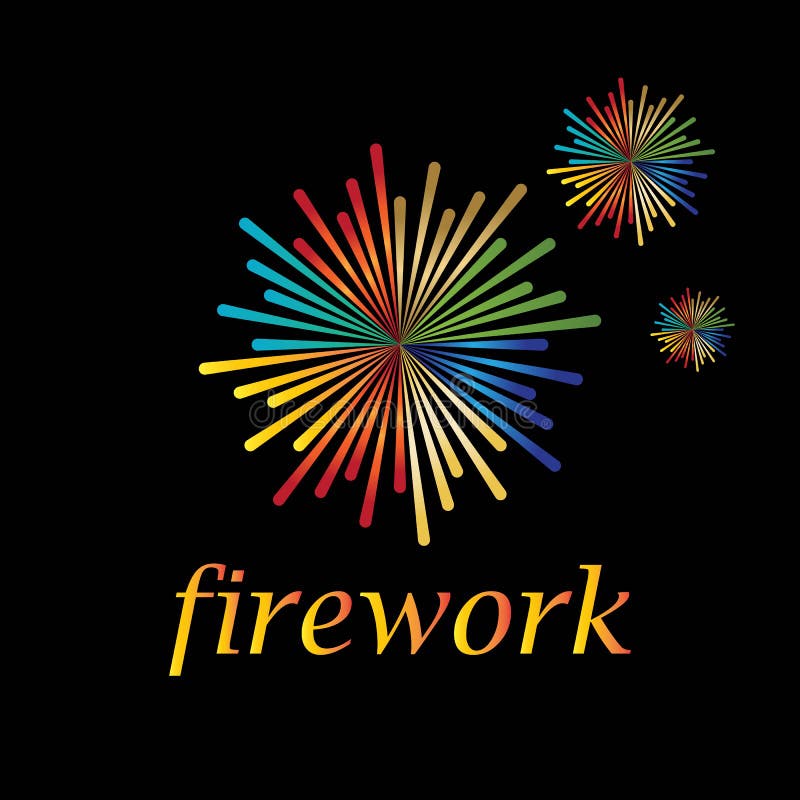 Fireworks logo vector stock illustration. Illustration of business ...