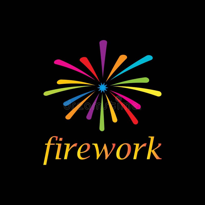 Fireworks logo vector stock vector. Illustration of firework - 202421802