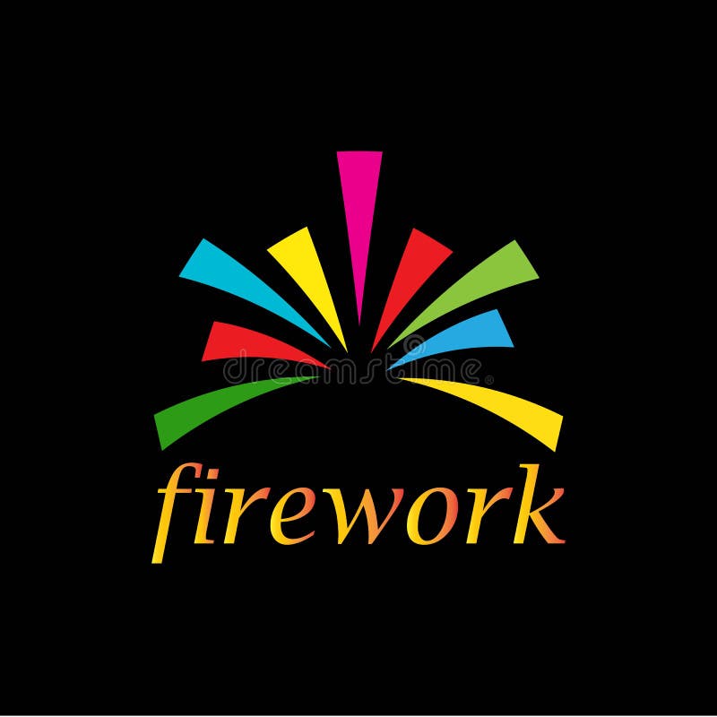 Fireworks logo vector stock vector. Illustration of icon - 202421804