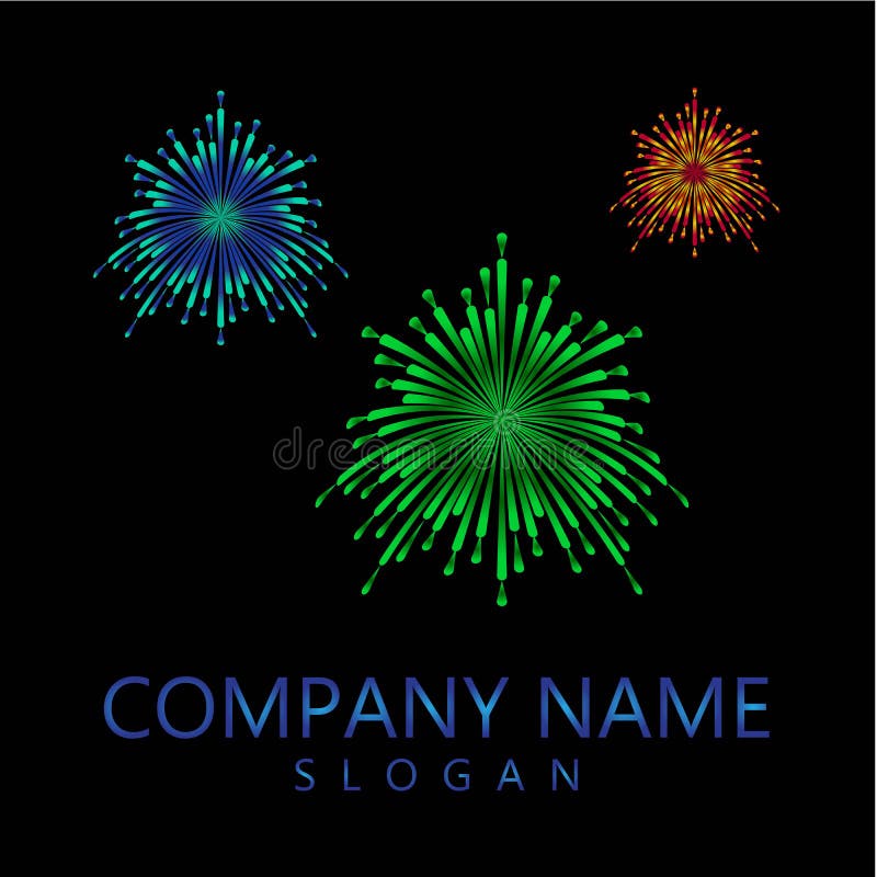 Fireworks logo vector stock vector. Illustration of shimmer - 202421805
