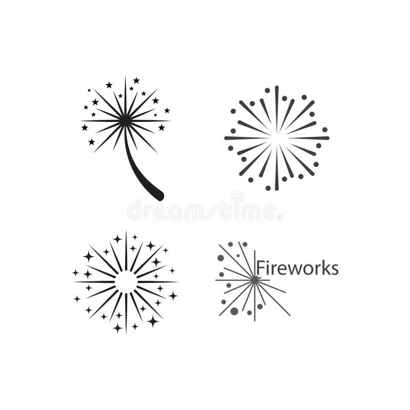 Fireworks logo vector stock illustration. Illustration of firework ...