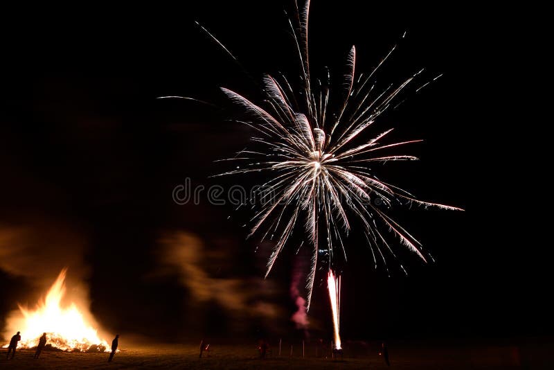 Fireworks stock image. Image of illuminated, celebration - 131237799