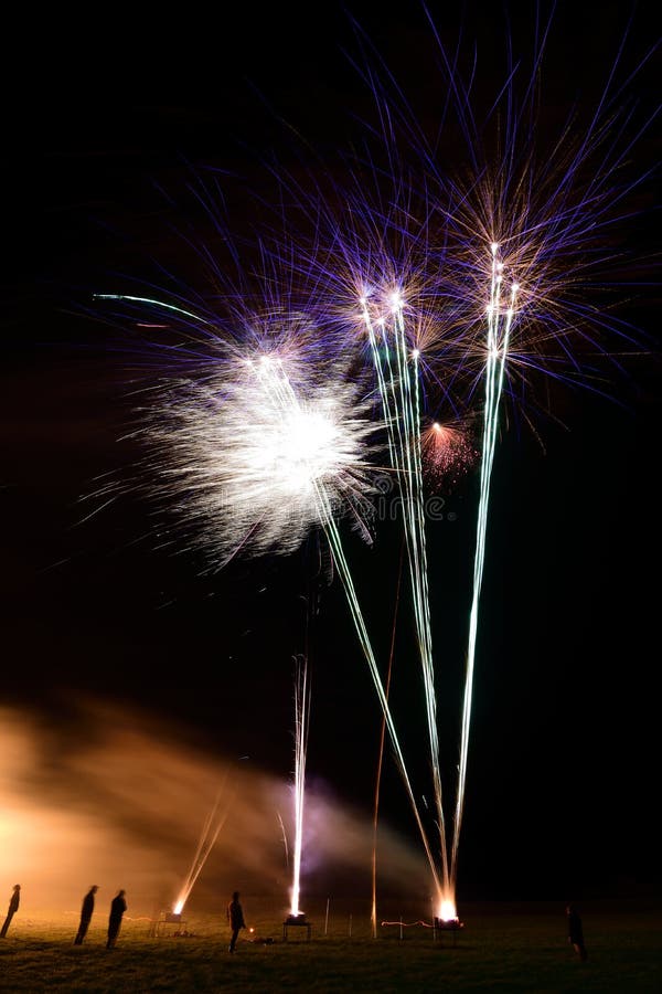 Fireworks stock image. Image of long, illuminated, bonfire - 131237843