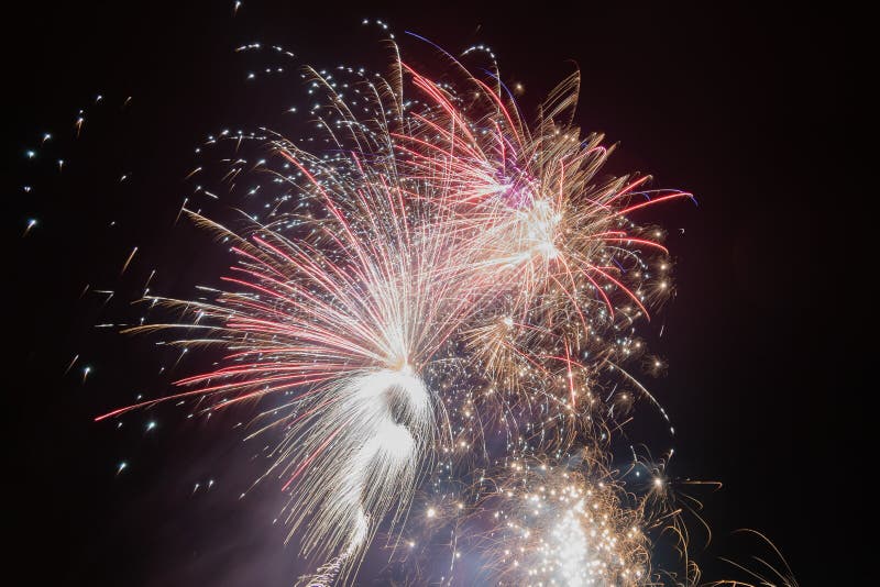 Fireworks stock image. Image of horizontal, outdoor - 194090363