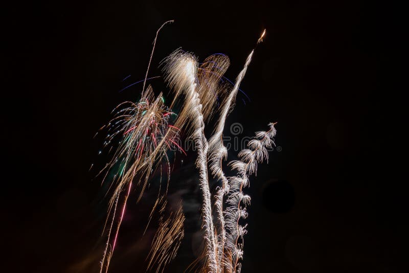 Fireworks stock image. Image of firework, beautiful - 194090413