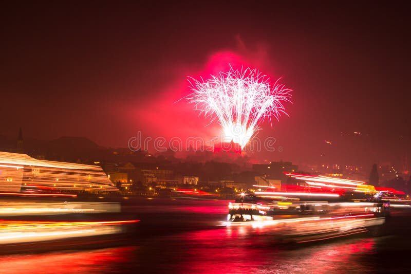 Fireworks Composition stock photo. Image of july, glowing - 6633406