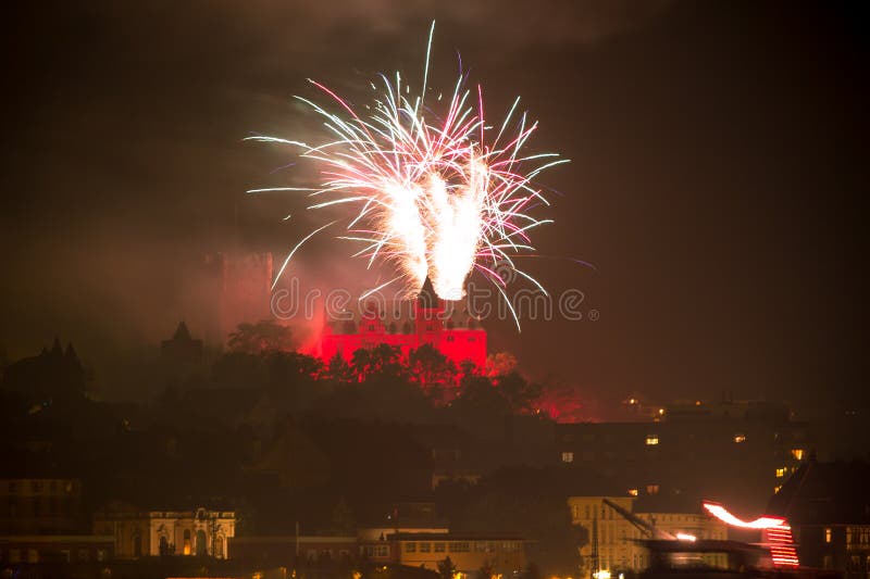 Fireworks Composition stock photo. Image of july, glowing - 6633406